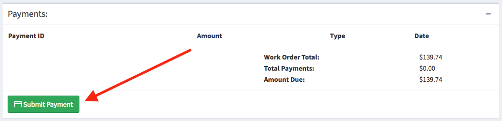 Payments Panel | Hibbitts Auto Pro