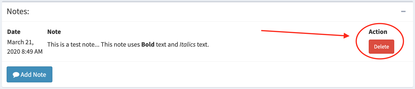 Managing Notes Within A Work Order | Hibbitts Auto Pro
